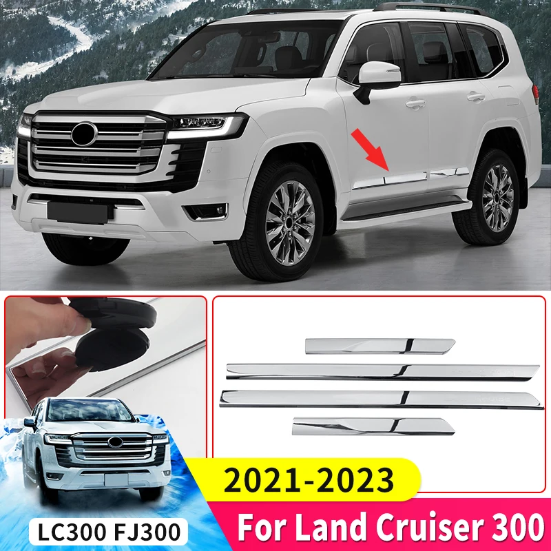 Car Door Chrome Decoration Strip For Toyota Land Cruiser 300 Lc300 J300 ...