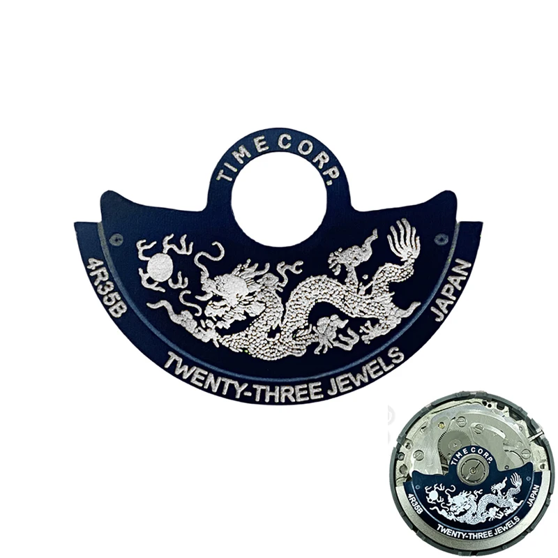 Blue-NH35-NH36-Automatic-Hammer-Rotor-Zodiac-Metal-Patch-Fits-Seiko ...