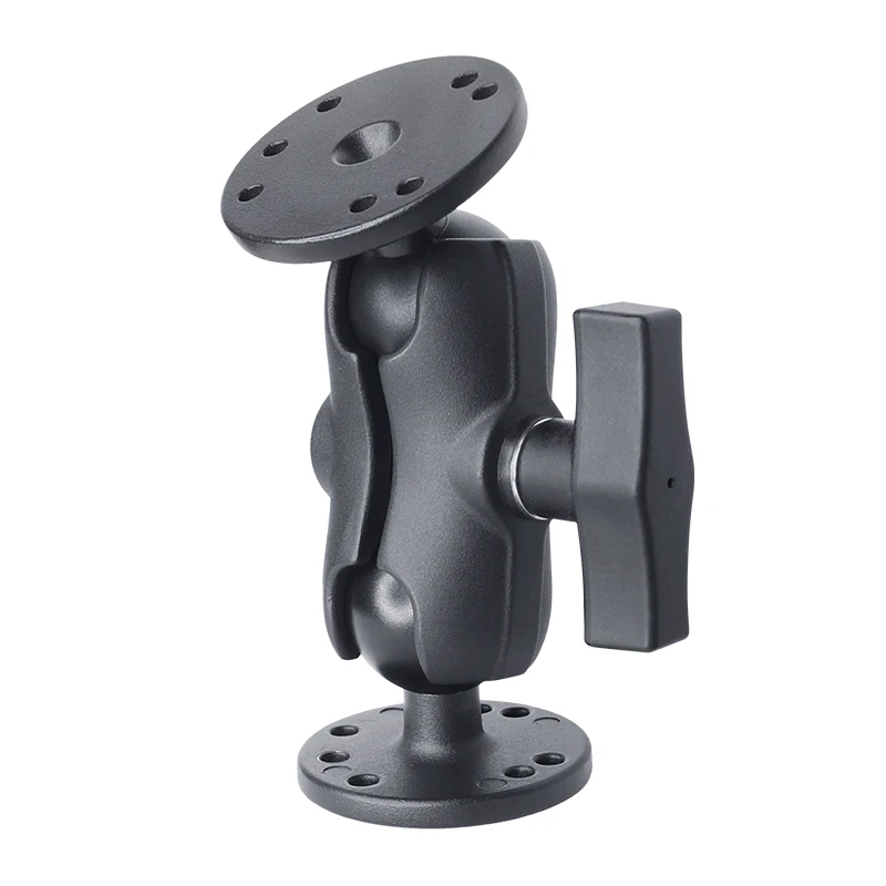 Universal-Double-Ball-Mount-with-Two-Round-Plates-VINmounts-with-Short ...