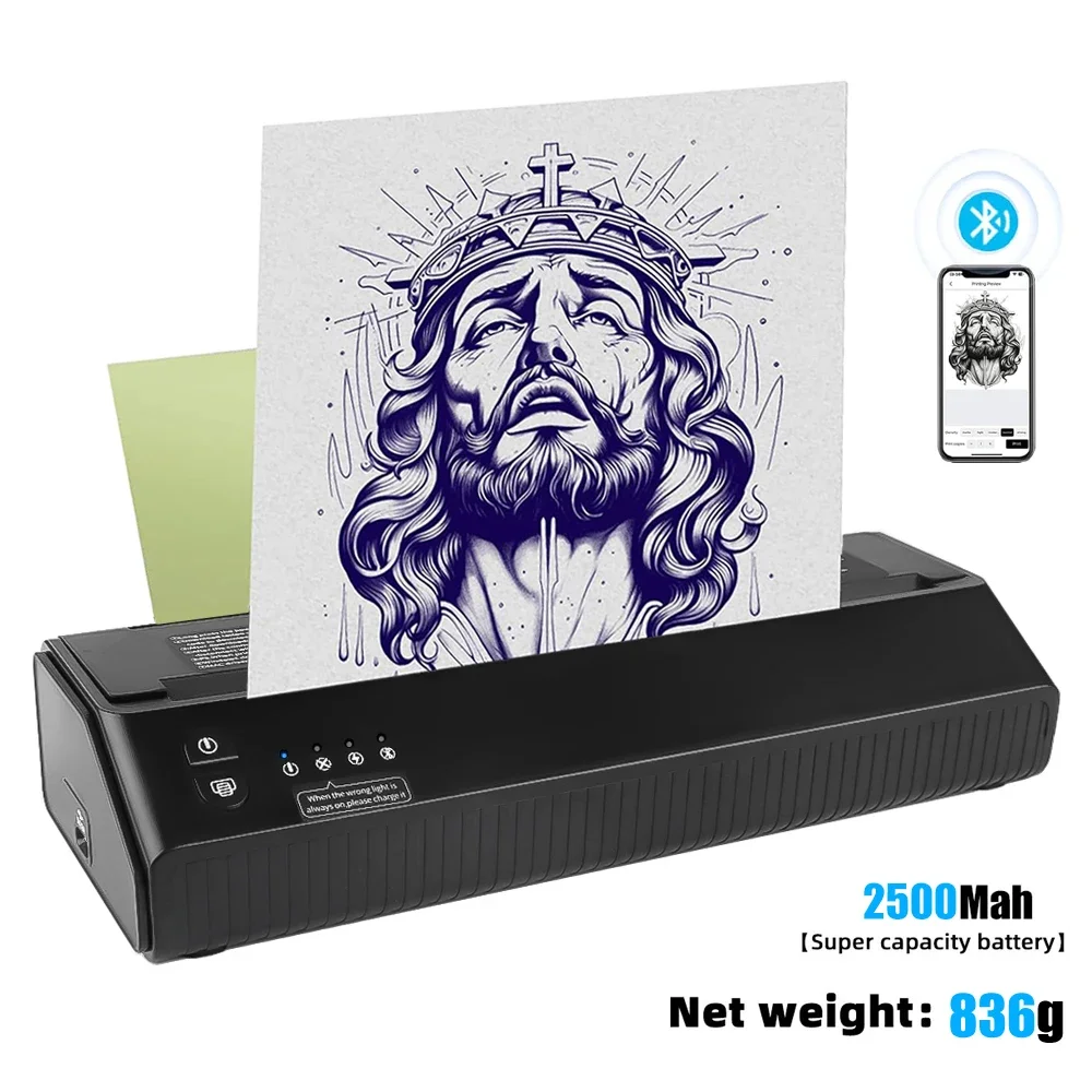 Wireless-Thermal-Tattoo-Copier-Printer-for-Photo-Paper-Line-Drawing ...