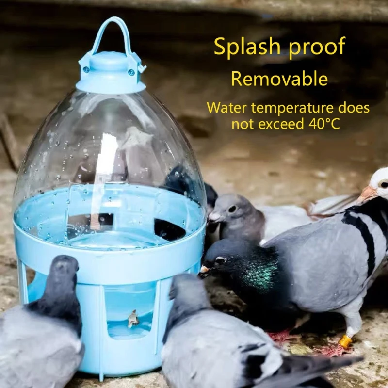 Automatic Bird Waterer Pigeon Water Feeder Container Durable Plastic ...