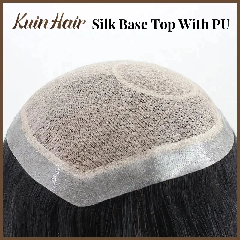 Silk-Base-Top-With-PU-Men-Toupee-Male-Breathable-Men-s-Capillary ...