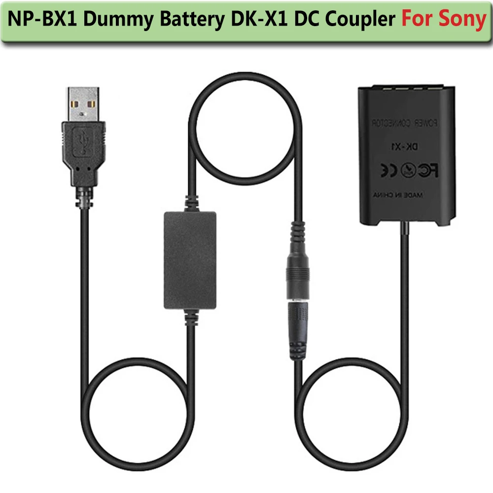 USB-Converter-NP-BX1-Dummy-Battery-DK-X1-DC-Coupler-Kit-for-Sony ...