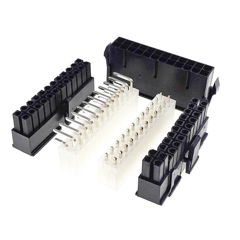 10Pcs-CPU-24-Pin-Receptacle-Plug-Housing-Male-PCB-Header-Pins-EPS-ATX ...