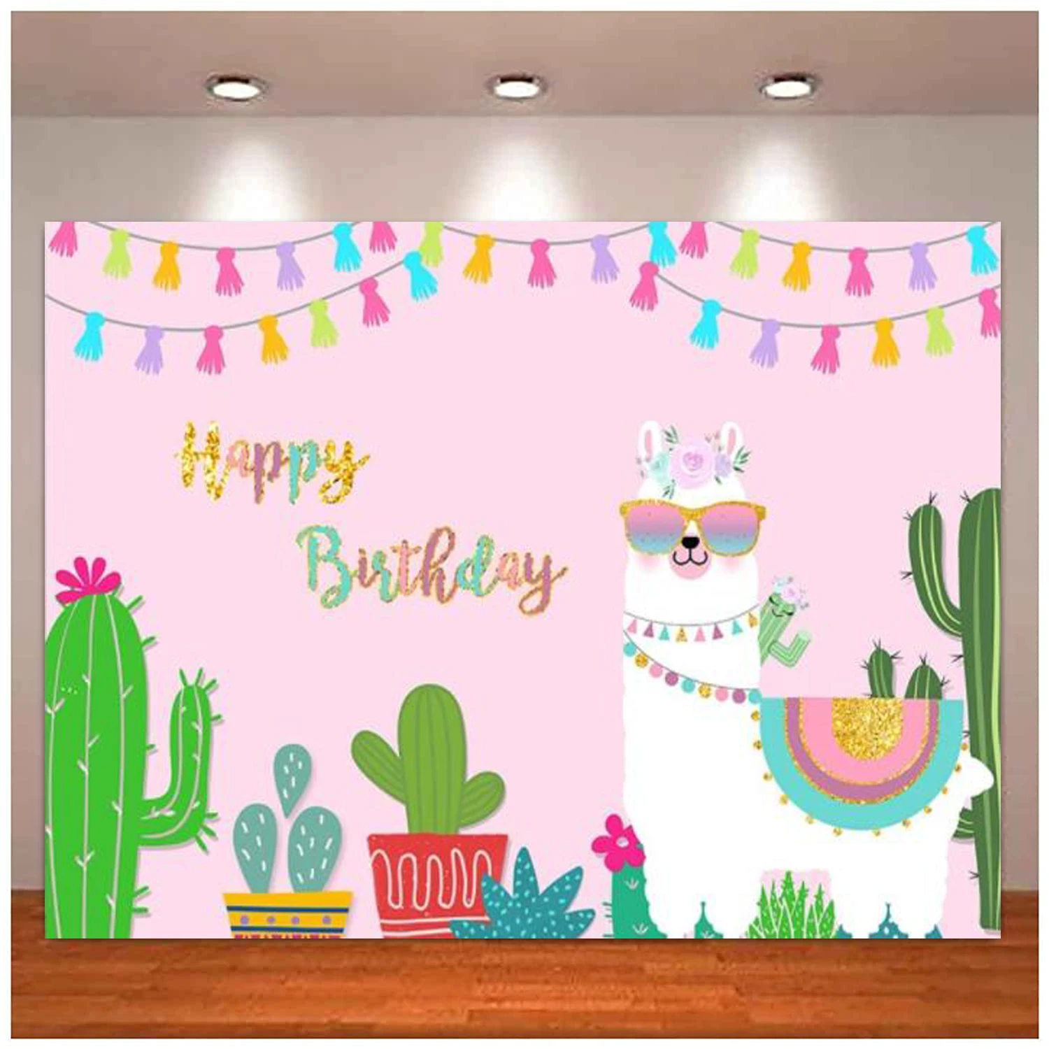 Table Decoration Poster | Llama Party Backdrop | Photography Backdrop ...