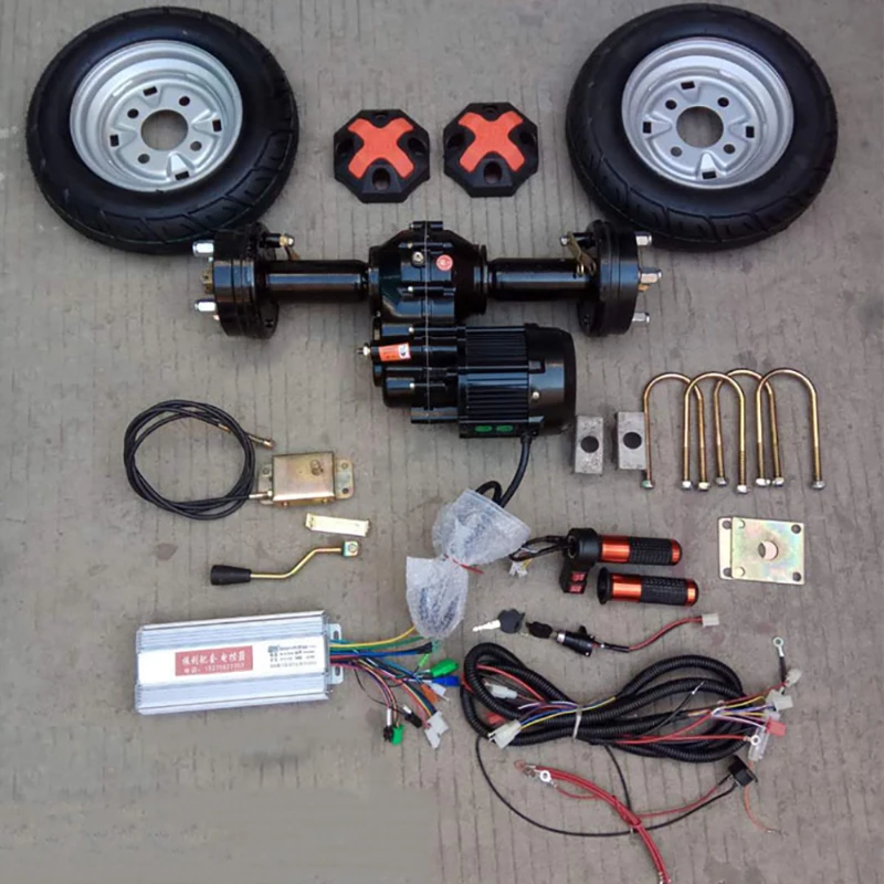 Electric-tricycle-utv-rear-axle-conversion-kit-800w-1200w-1500w-2000w ...