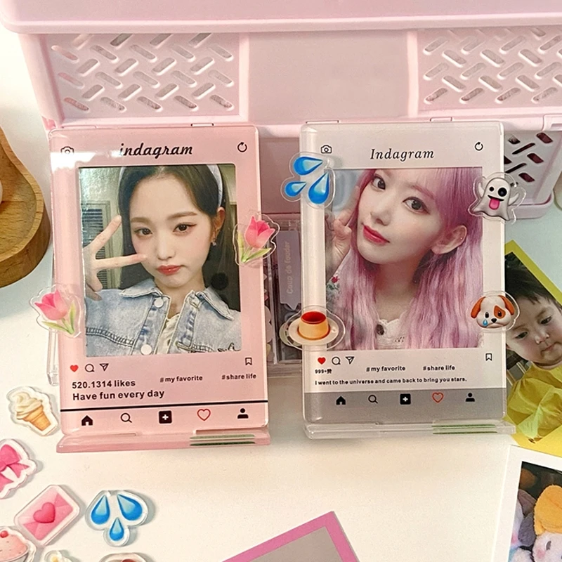 Acrylic-Kpop-Photocard-Holder-3-Inch-INS-Idol-Picture-Protective-Case ...