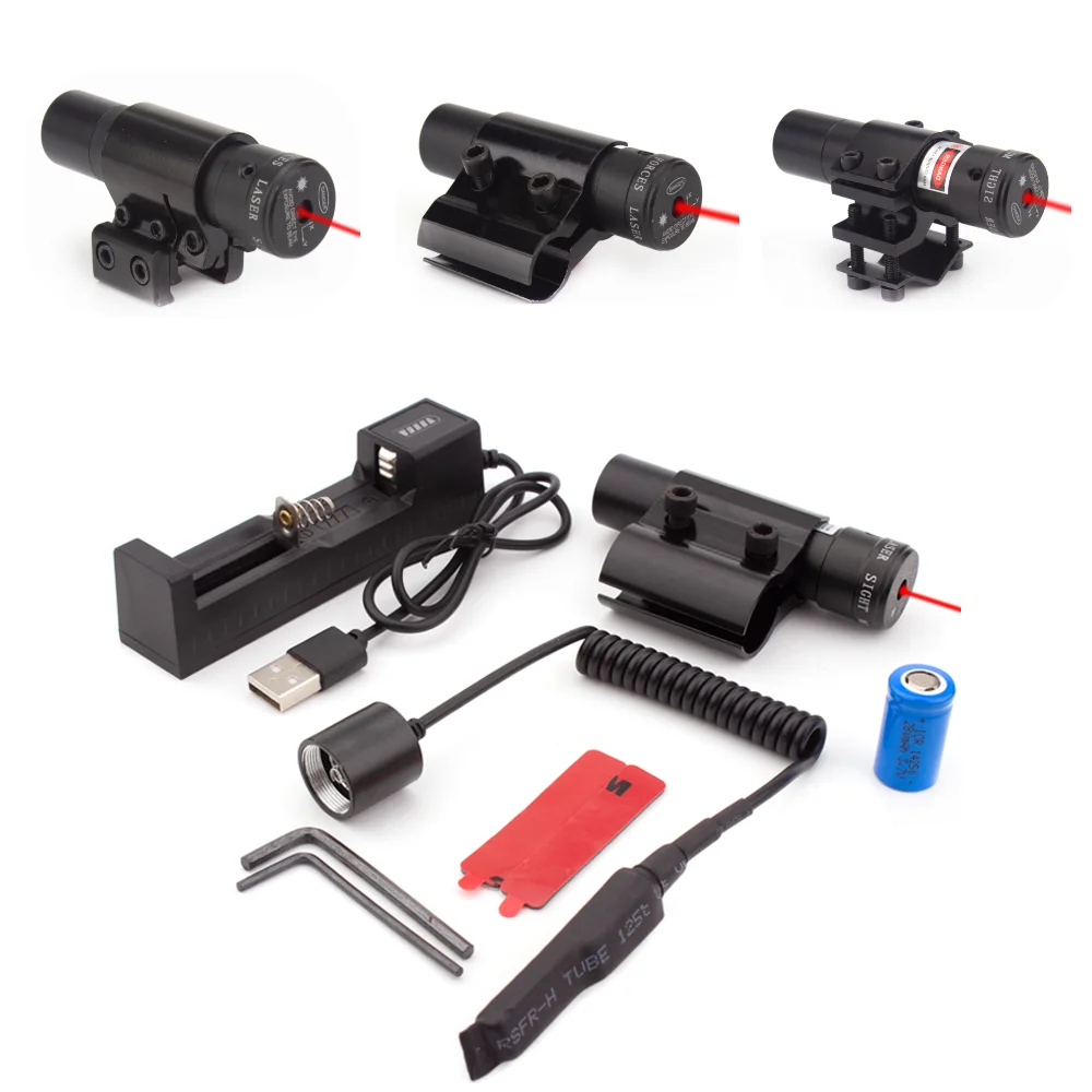 Scope-Red-Dot-Laser-Sight-with-11-20mm-Picatinny-Rail-Mount-Barrel ...