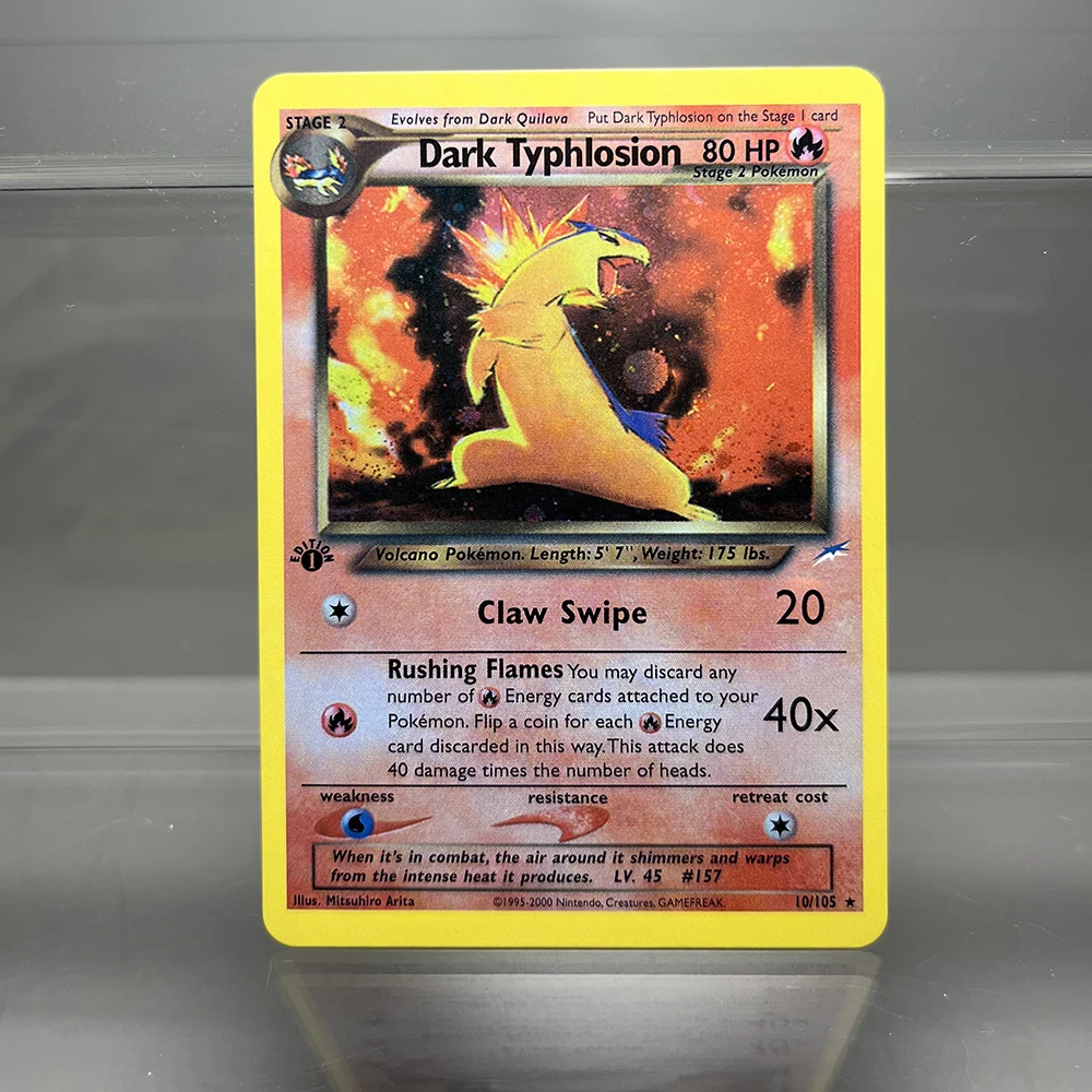 Pokemom First Edition Neo Series Flash Cards Dark Ampharos Light Arcanine Erika's Victreebel ...