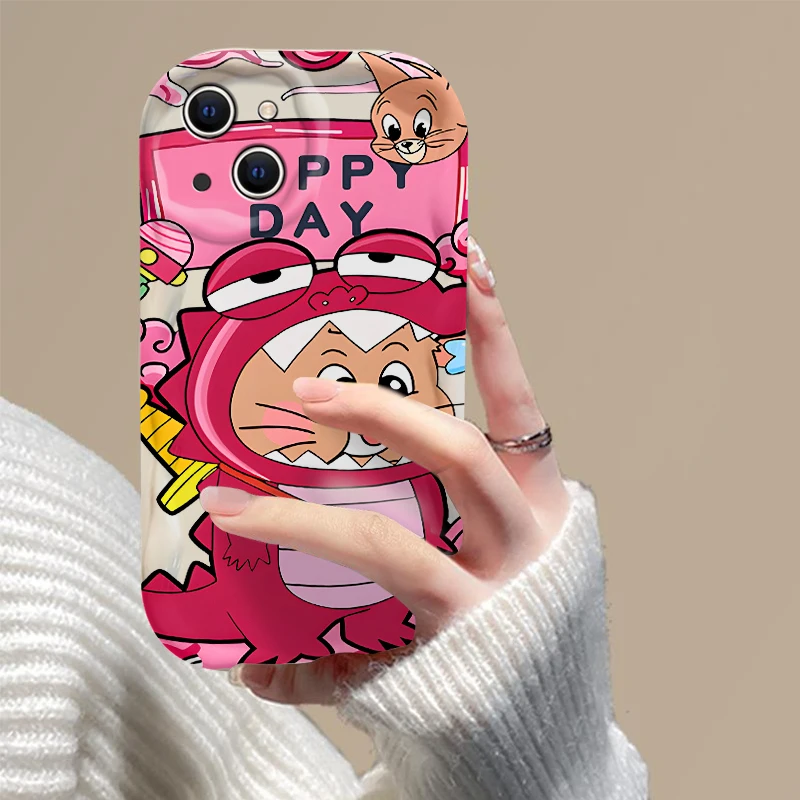 3D Wave Cartoon Tom & Jerry Phone Case for Note 12 4G (NYGDB ...