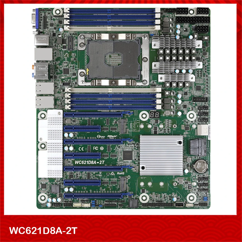 Original Server Motherboard For ASRock WC621D8A 2T 3647 W 3175X 3275M ...