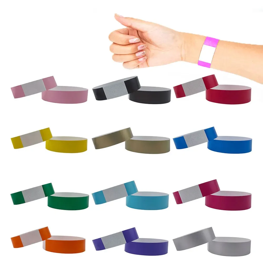 1000Pcs-Party-Paper-Bracelet-Synthetic-Paper-Plastic-for-Tyvek ...