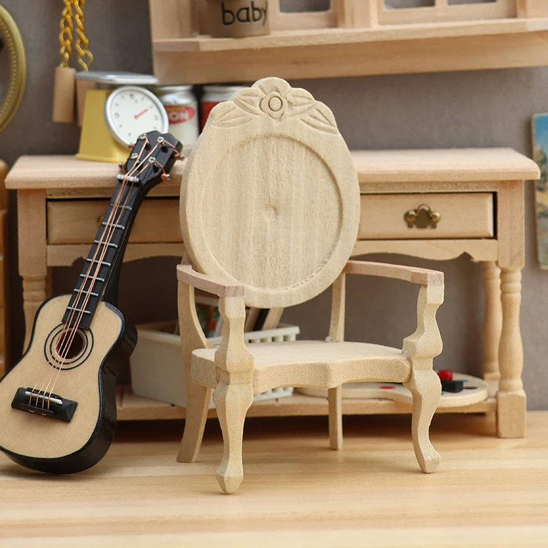 1:12 Dollhouse Miniature Chair Armchair Furniture Home Model Decor Toy ...