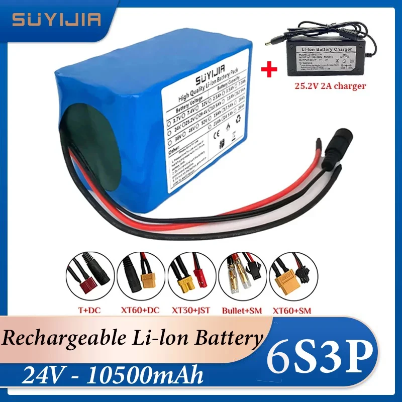 Original-6S3P-24V-Rechargeable-Li-ion-Battery-Pack-10500mAh-18650-for ...
