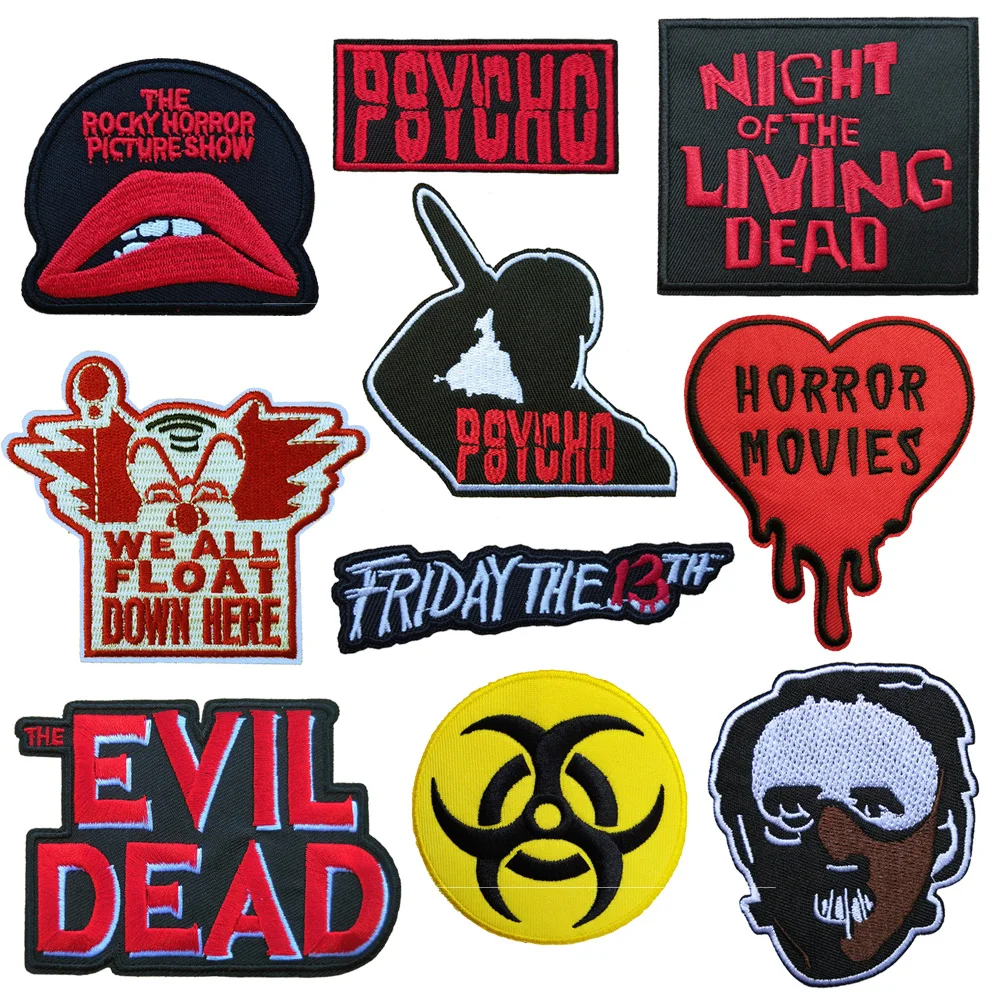 Biohazard Symbol Horror Movie Embroidery Iron On Patch Psycho Clown ...