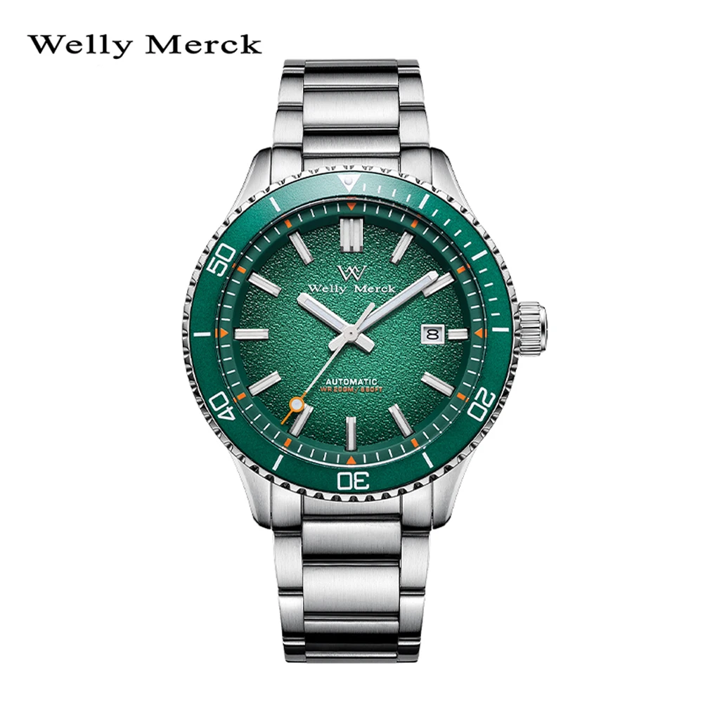 Welly-Merck-Automatic-Mechanical-Watch-Man-Stainless-Steel-Scratch ...