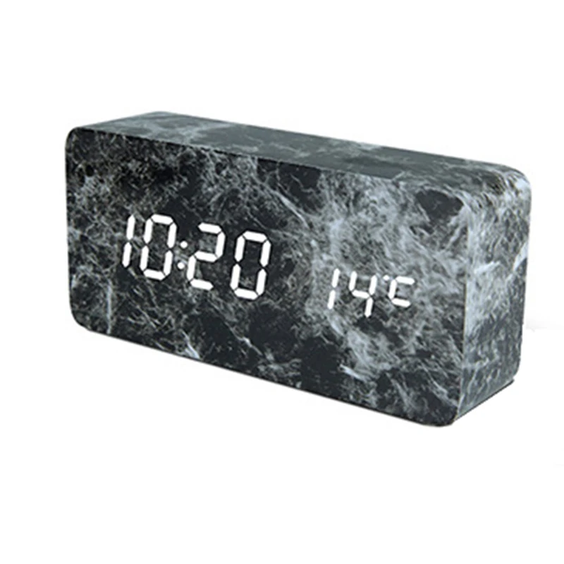 Marble Pattern Table Clock - Pikstok