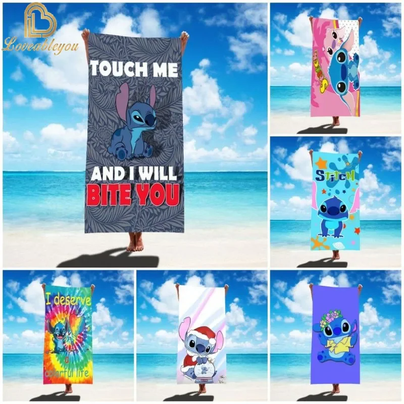 Lovely-Stitch-Theme-Bath-Towel-Dis-Animation-Decoration-3D-Digital ...