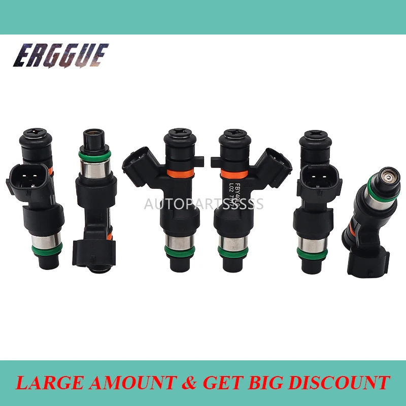 6PCS-Original-16600-3JV2C-166003JV2C-FBY40L0-Fuel-Injectors-For-Nissan ...