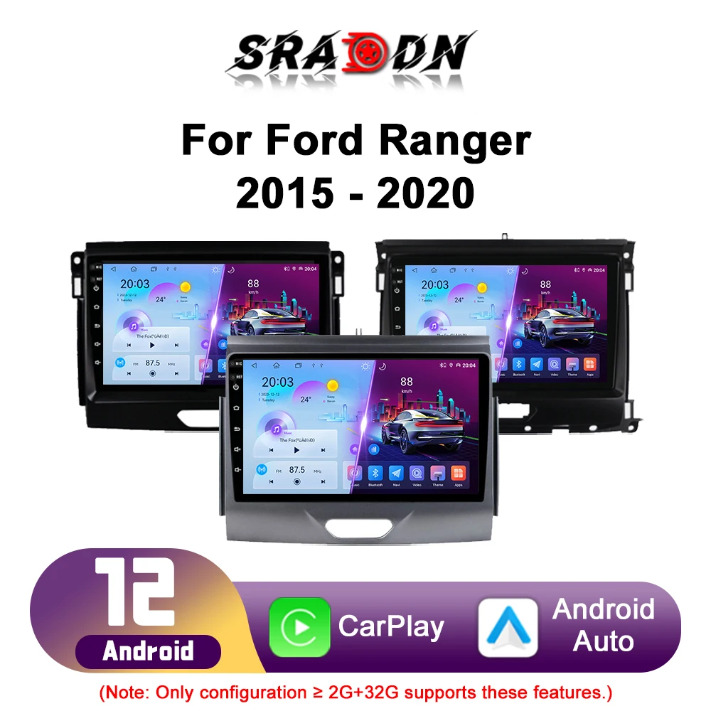 Para-Ford-Ranger-2015-2016-2017-2018-2019-2020-Radio-de-coche-Android ...