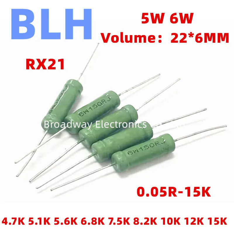 10PCS-RX21-5W-6W-Wire-Wound-Resistance-5-4-7K-5-1K-5-6K-6-8K.jpg