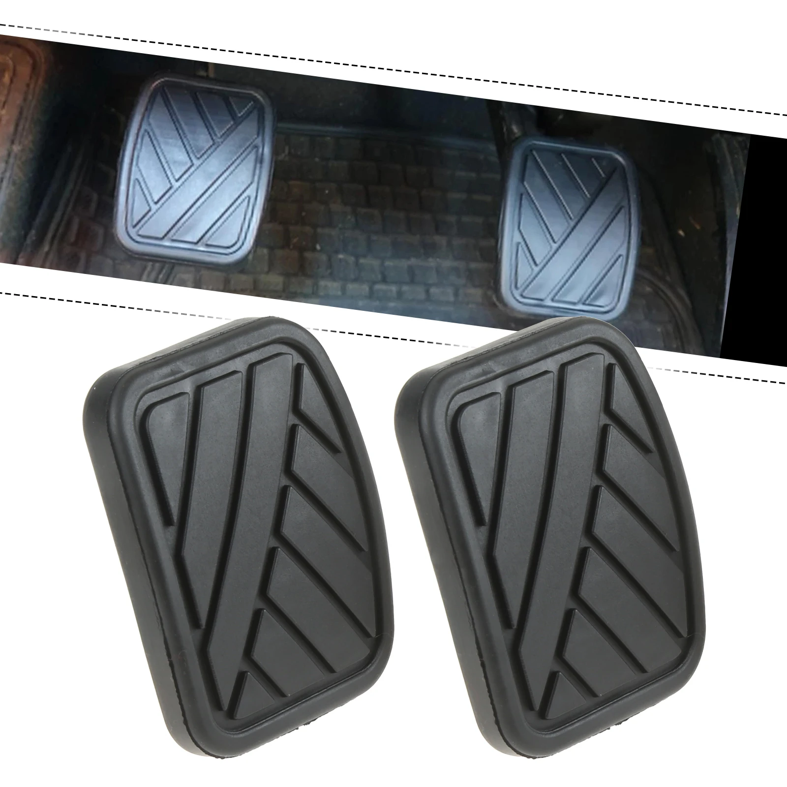 2Pcs Brake Clutch Pedal Pad Covers 49751-58J00 For Suzuki Swift Vitara ...