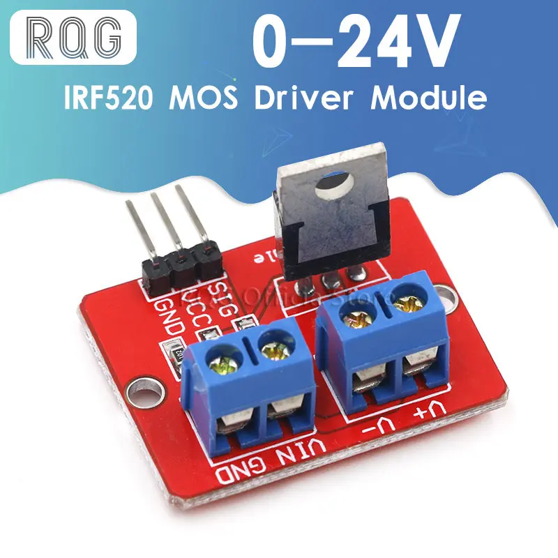 0-24V Top Mosfet Button IRF520 MOS Driver Module For Arduino MCU ARM pi
