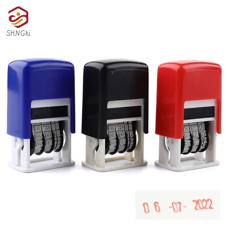 1Pcs-Cute-Date-Stamp-In-English-for-Planner-Bussiness-Adjustable-Rubber ...