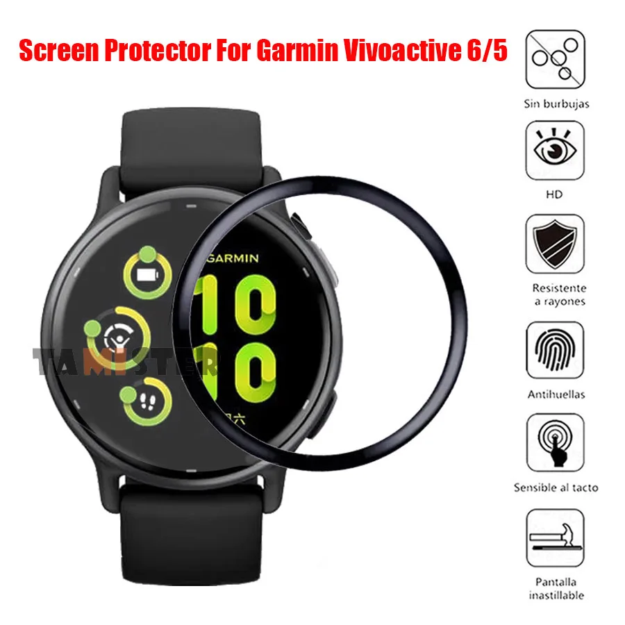 Screen Protector For Garmin VivoActive 6 Smart Watch Protective Film ...
