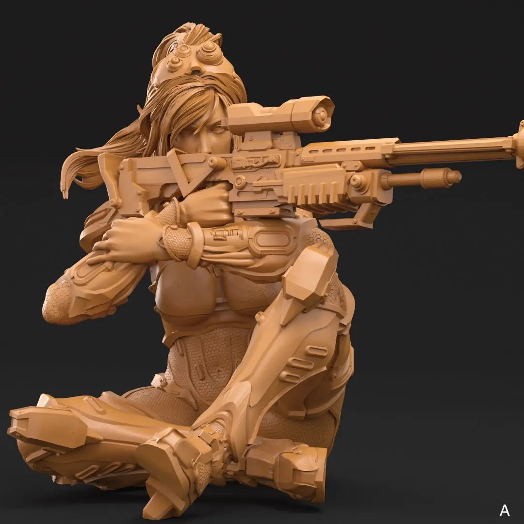 75mm-50mm-miniature-model-resin-figure-Sniper-Pack-Unassembled-and ...