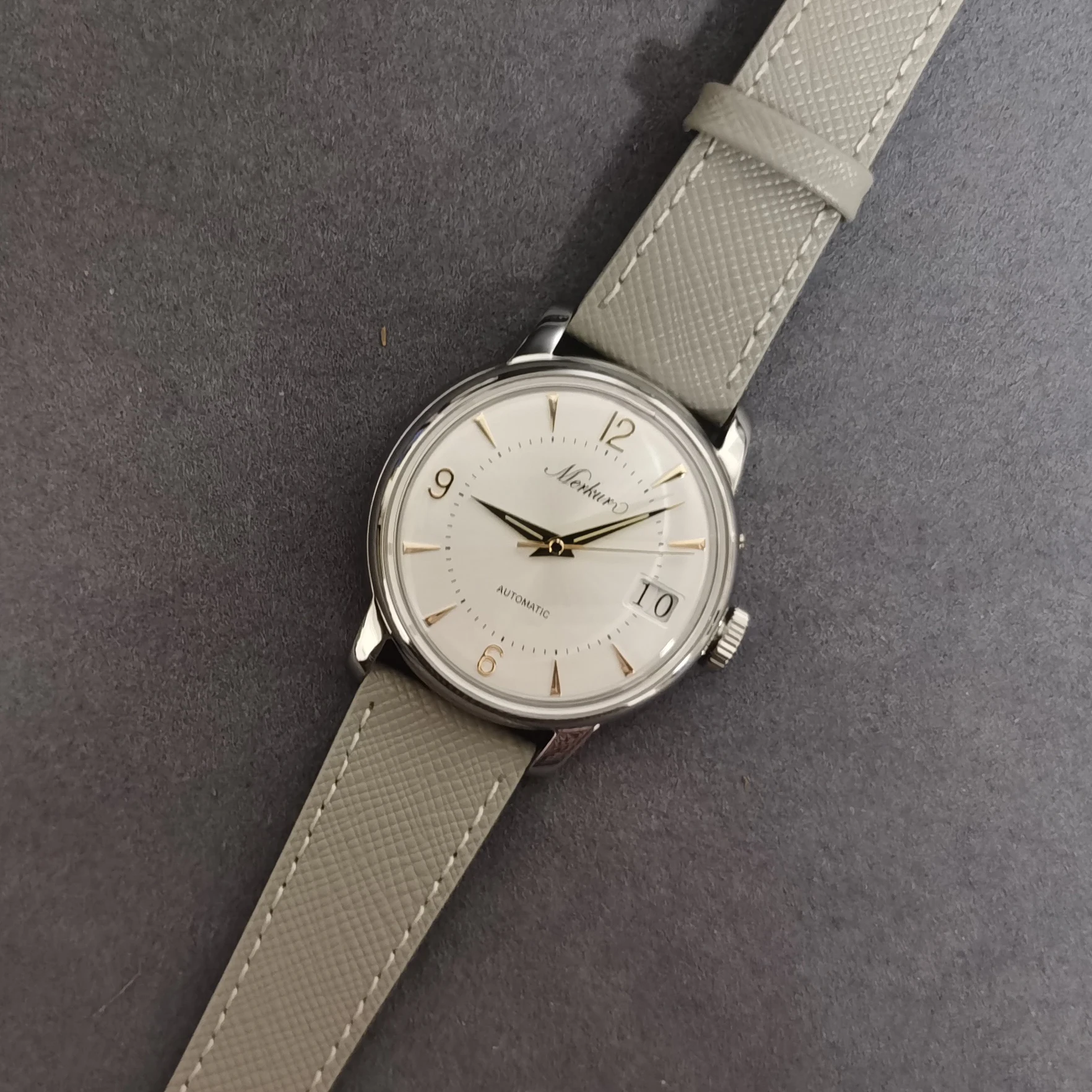 PIERRE PAULIN Men Automatic Watch 38.5MM Mechanical Wristwatch 50M ...