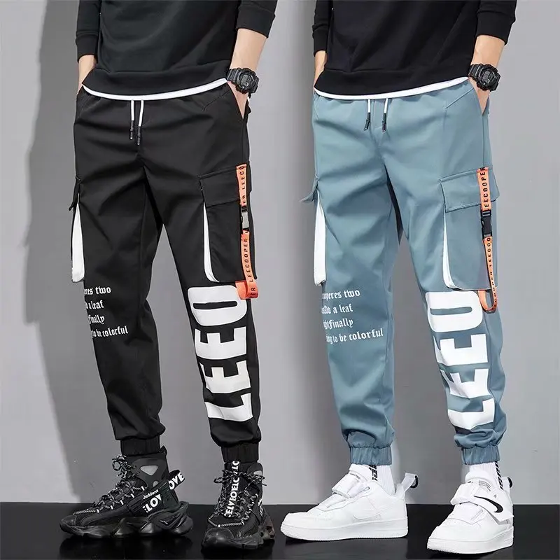 Summer-Joggers-Cargo-Pants-for-Men-Casual-Hit-Color-Pocket-Male-Hip-Hop ...