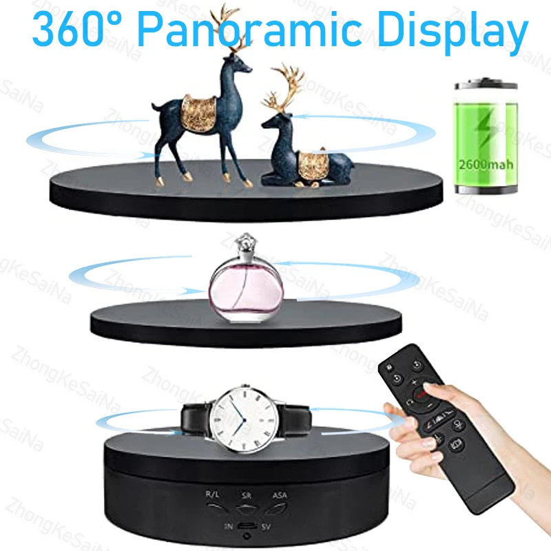3-in-1-Electric-Rotating-Display-Stand-360-Degree-USB-Battery-Turntable ...