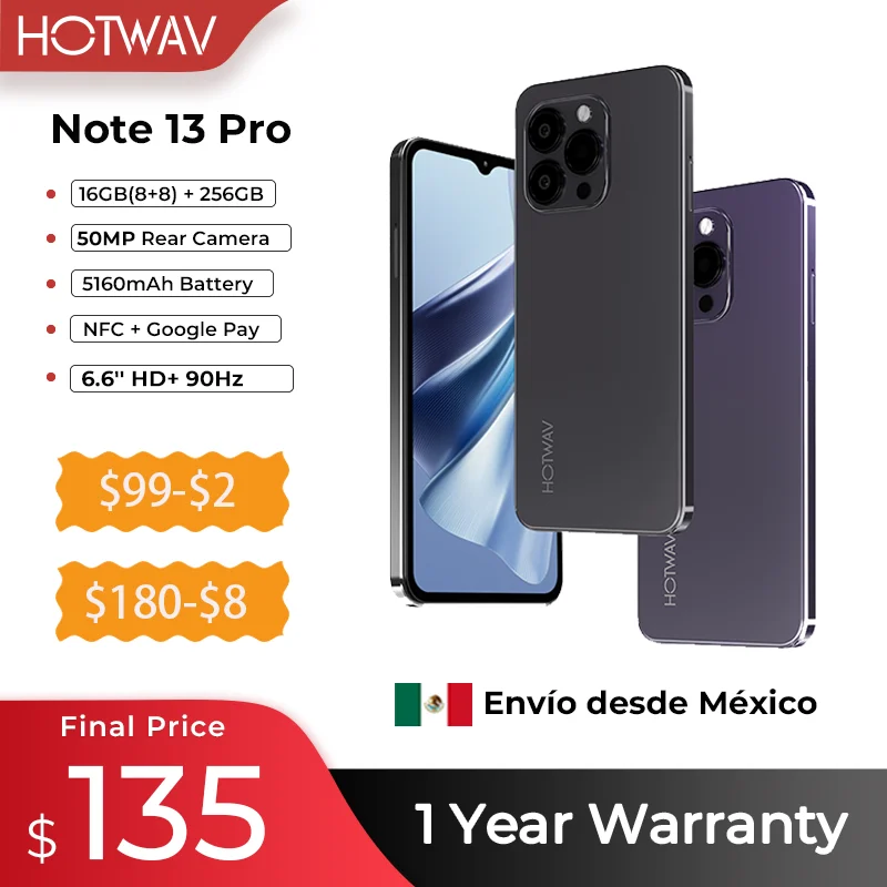 Hotwav-Note-13-Pro-Android-Handys-4g-6-6-HD-90Hz-50MP-Kamera-5160mAh ...