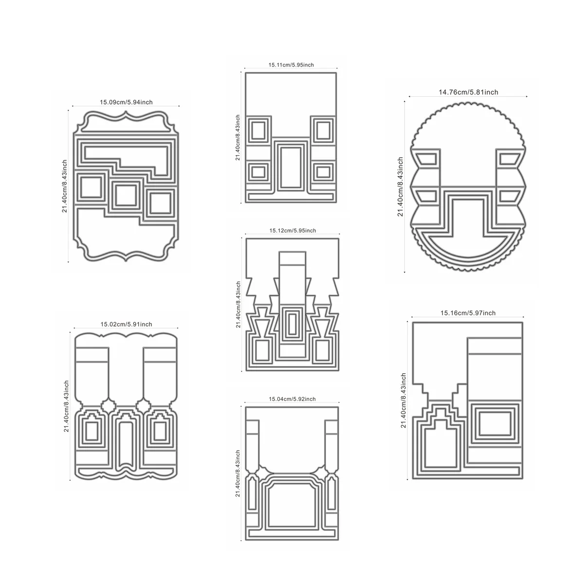 Troqueles-de-corte-de-Metal-para-tarjetas-plegables-troquelado-para ...