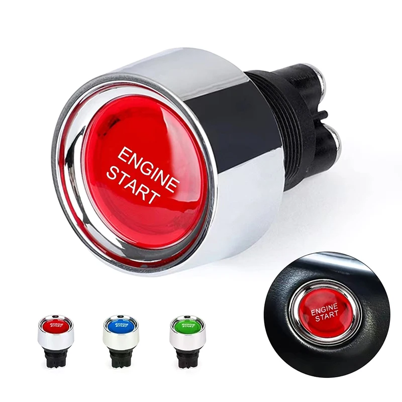 Car Engine Start Push Button Keyless Switch Start Button Ignition ...