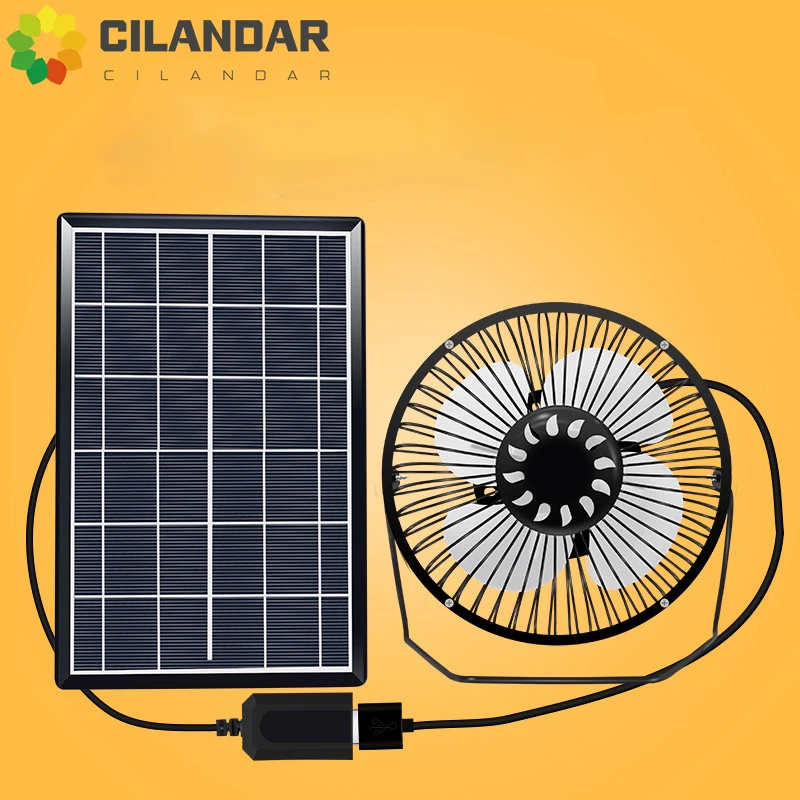 2026 New Solar fan Outdoor USB car Student Dormitory Small fan Portable ...
