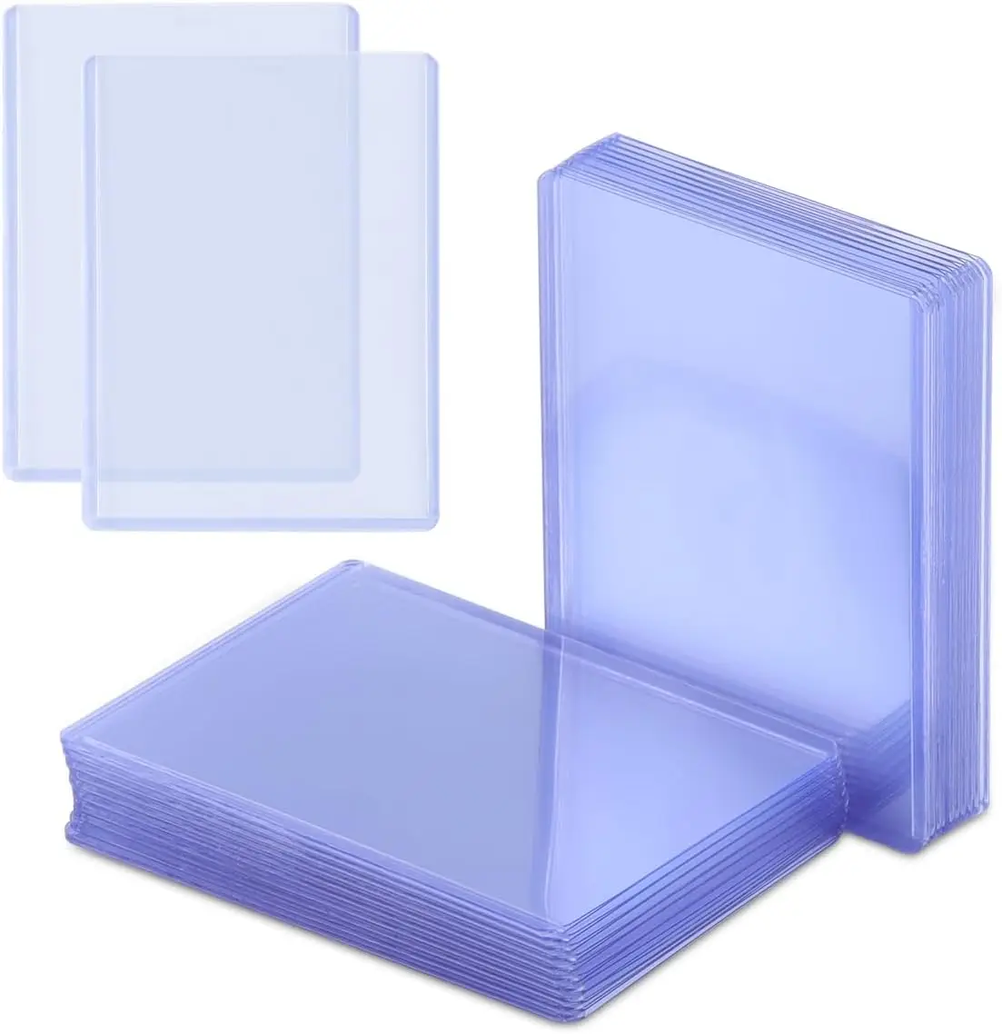 25 Pack 3"x4" Card Sleeves Hard Plastic Standard Top Loaders for Cards ...