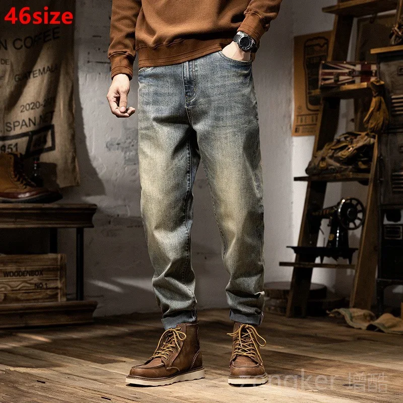 Spring-Autumn-Men-s-Jeans-Men-s-Stretchy-Calf-Pants-Trendy-Harlem-Pants ...