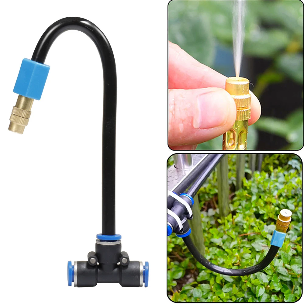 Adjustable Mist Sprinkler 360° Rotating Copper Water Sprayers with 8mm ...