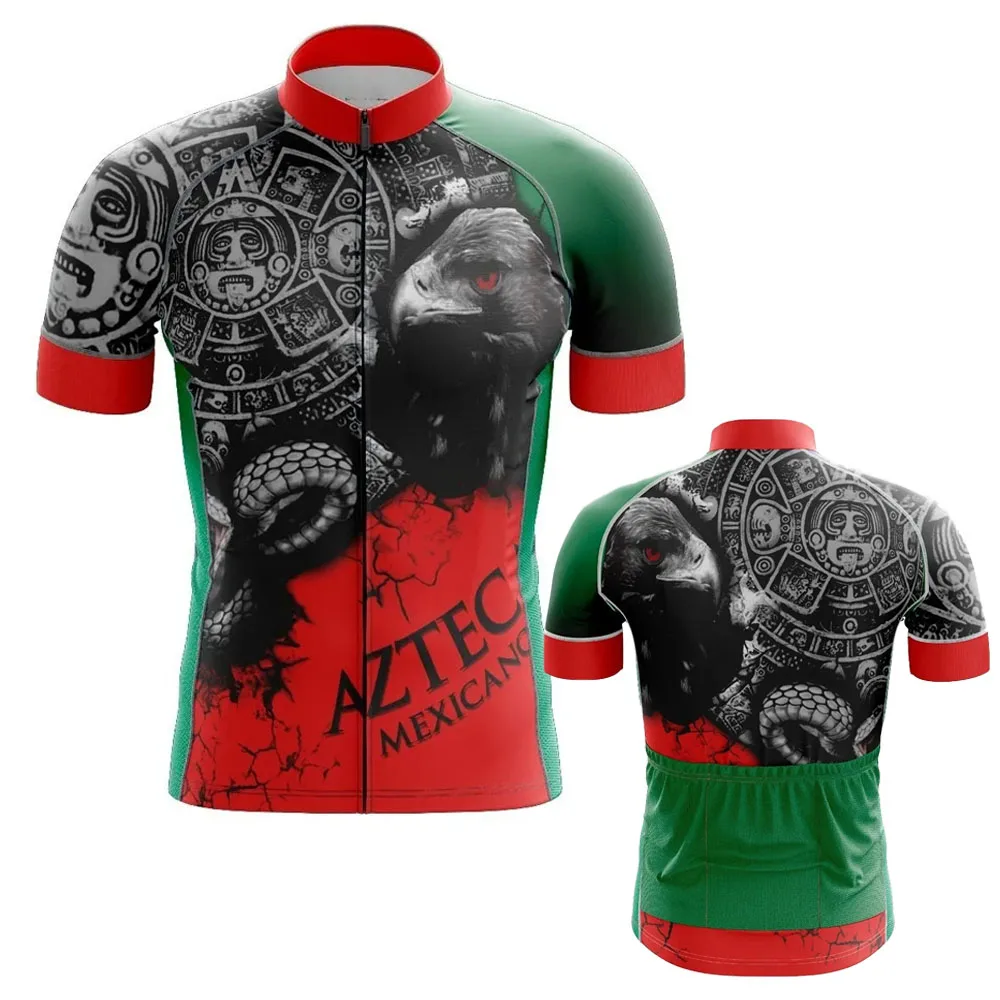 Aztec-Mexico-Cycling-Jersey-Men-s-Breathable-Quick-Drying-Summer-Short ...
