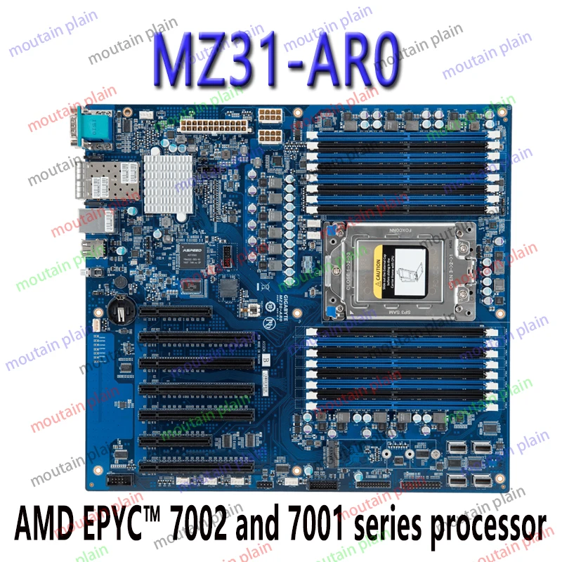 For-Gigabyte-MZ31-AR0-Motherboard-AMD-Series-Processor-DDR4-EPYC-7001 ...