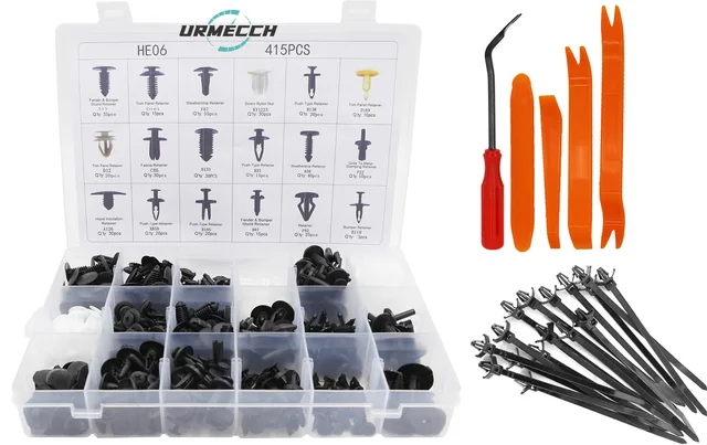 Metal Clips 200pcs Door Panel U Clip Screw Assortment Kit Auto Dash ...