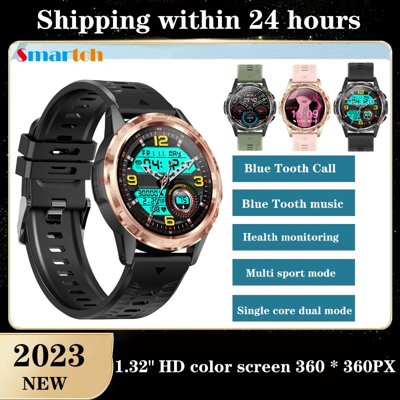 New 1.32 Inch Blue Tooth Call Smart Watch Music Playing Waterproof ...