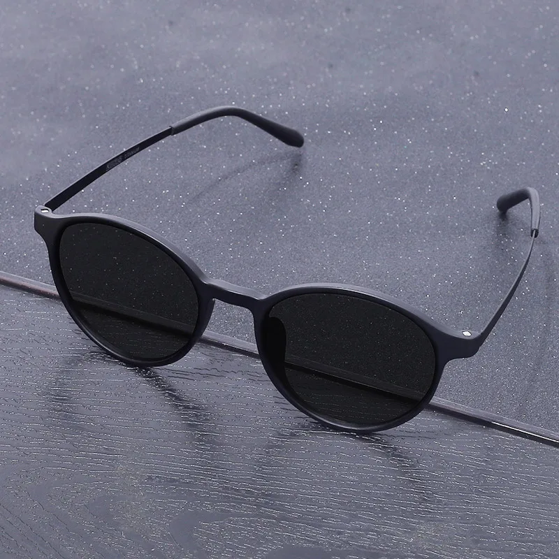 Ultralight Rubber Titanium Round Frame Prescription Sunglasses Men ...