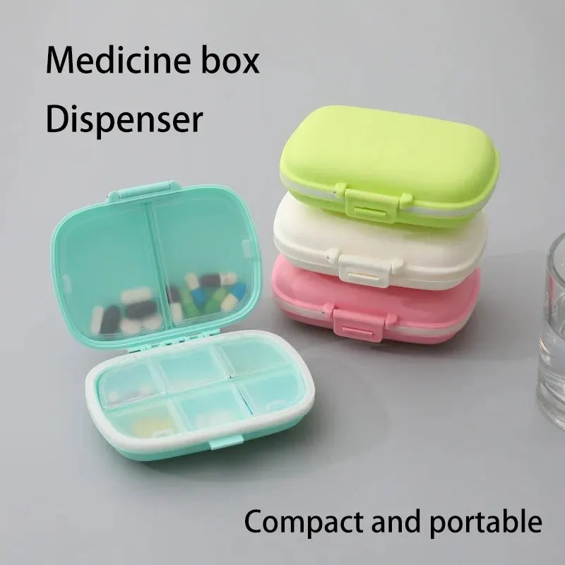 Portable-8-Compartment-Sealed-Pill-Box-Moisture-Resistant-Dispensing ...