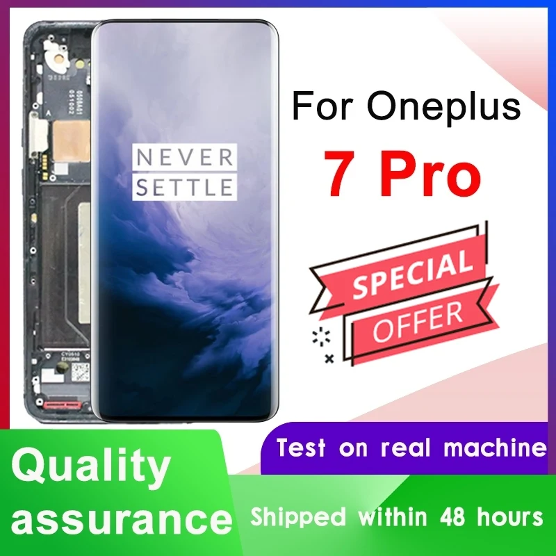 OnePlus 7 Pro LCD Display Touch Screen Digitizer Assembly, 6,67 "AMOLED ...