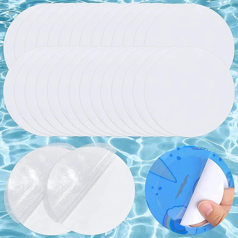 30-Transparent-Repair-Patches-Swimming-Pool-Water-Mat-Tent-Waterproof ...