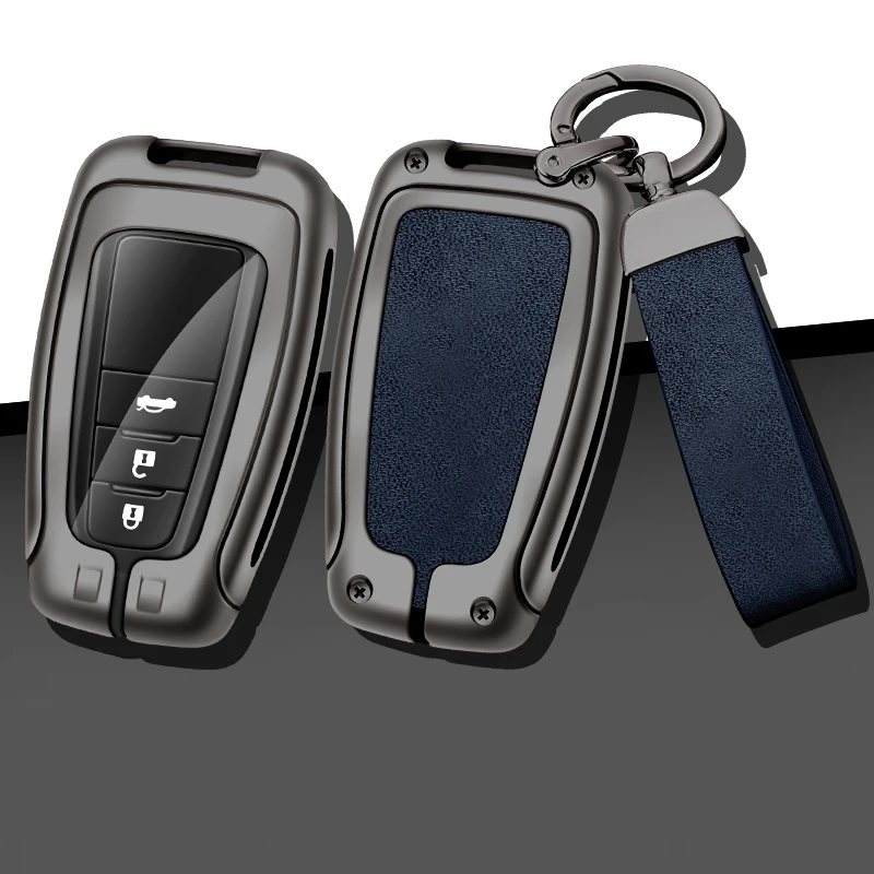 Car-Metal-Key-Case-Cover-Shell-Fob-For-Toyota-Prius-Camry-Corolla-C-HR ...