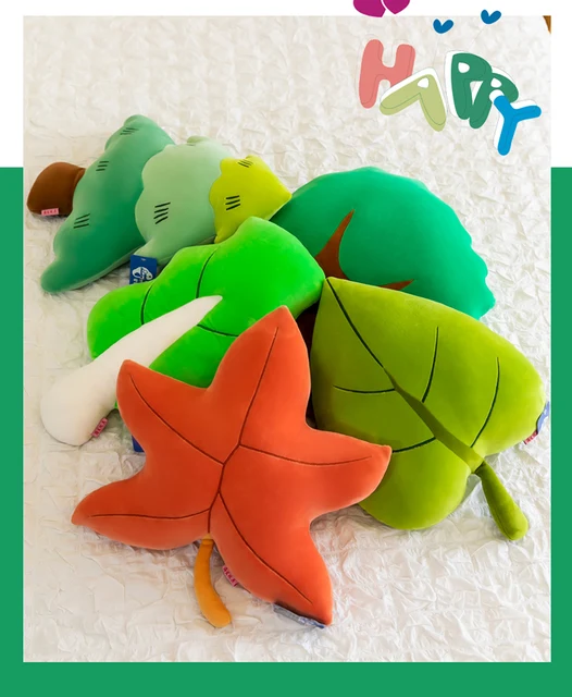 50cm Squishy Plant Pillow Colorful Apple Tree Maple Leaf